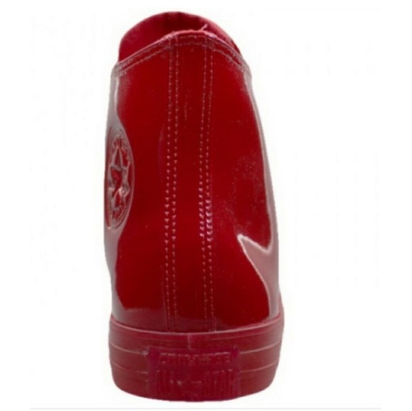 Converse | Shoes | Nwt Converse Chuck Taylor Red Patent Leather Hi ...